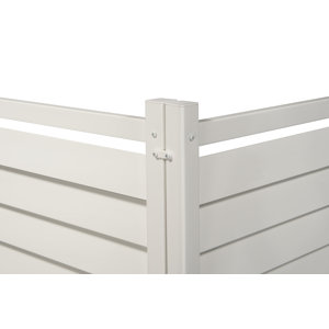 Enclo 44in H x 36in W (2 Panels) No Dig Enclo Waverly Vinyl Privacy Screen, Outdoor Privacy ...